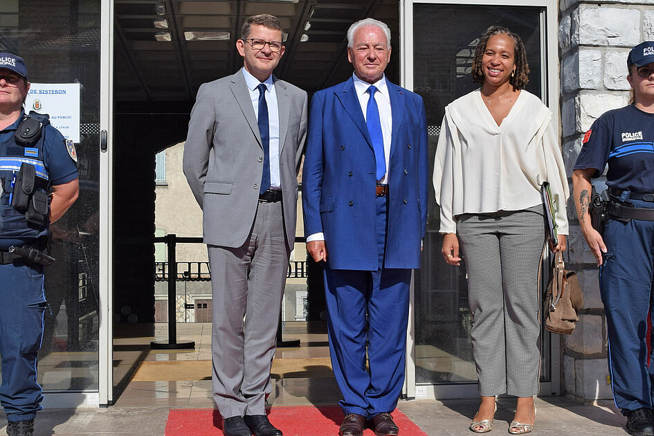 VISITE DU NOUVEAU PRÉFET MARC CHAPPUIS - Ville de Sisteron